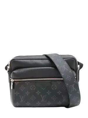 LOUIS VUITTON 2020 Monogram Taigarama Outdoor Messenger Crossbody Bag - Black