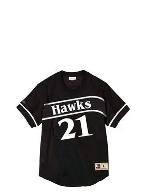 Mitchell & Ness Mesh Crew-neck T-shirt - Black