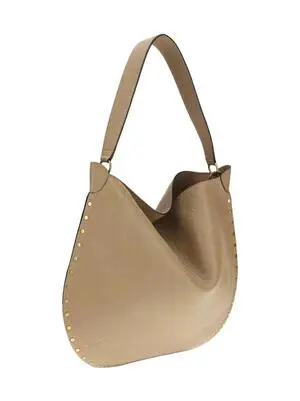 Isabel Marant Étoile Oskan Leather Shoulder Bag - Neutrals