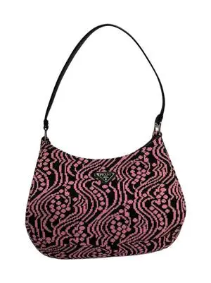 Prada Cleo Jacquard Shoulder Bag - Pink