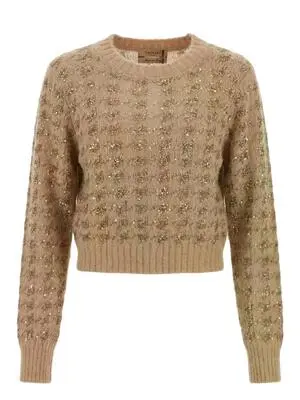 TWINSET Sequin-embellished Knitted Sweater - Neutrals