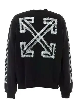 Off-White Cotton Sweater - Black