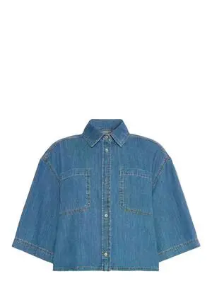 Max Mara Boxy Denim Shirt - Blue