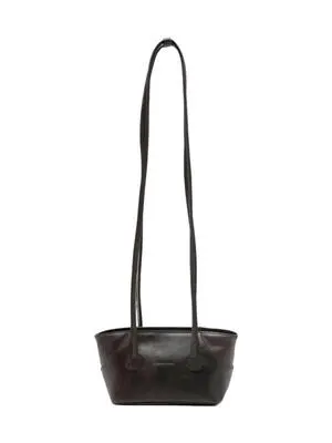 MARGESHERWOOD Smooth Leather Crossbody Bag - Brown