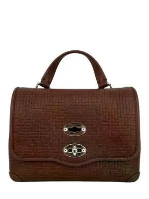 ZANELLATO Baby Postina Woven-effect Shoulder Bag - Brown