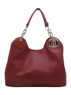 Liu Jo Logo-plaque Pebbled Shoulder Bag - Red