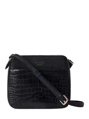 OSPREY Kellie Croc-effect Crossbody Bag - Black