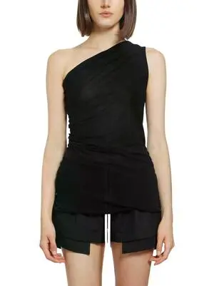 Rick Owens Tower Athena One-shoulder Top - Black