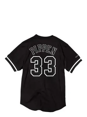 Mitchell & Ness X Nba Chicago Bulls Scottie Pippen Mesh T-shirt - Black