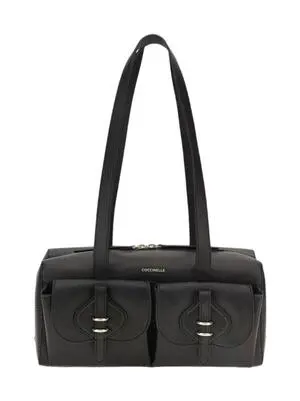 COCCINELLE Mavery Pocket Shoulder Bag - Black