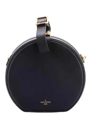 LOUIS VUITTON Petite Boite Chapeau Bag Calfskin Shoulder Bag - Black