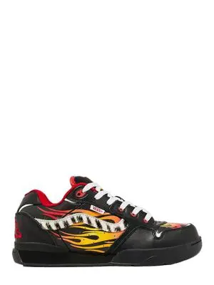 VANS Rowley Xlt Lx Flame-print Sneakers - Black