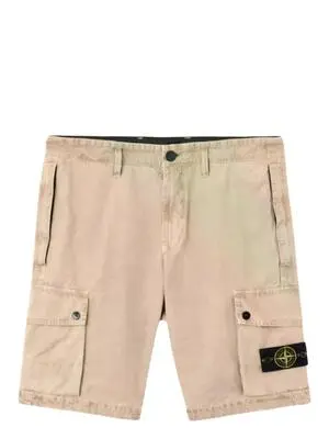 Stone Island Logo-patch Cargo Shorts - Neutrals