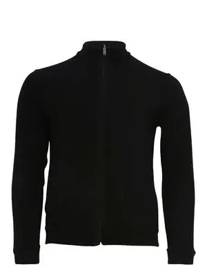 BOSS Zip-front Sweater - Black