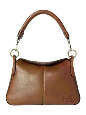 OSPREY Small Oxford Leather Shoulder Bag - Brown