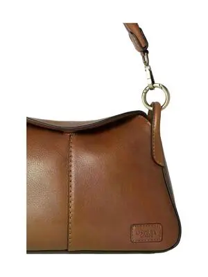 OSPREY Small Oxford Leather Shoulder Bag - Brown
