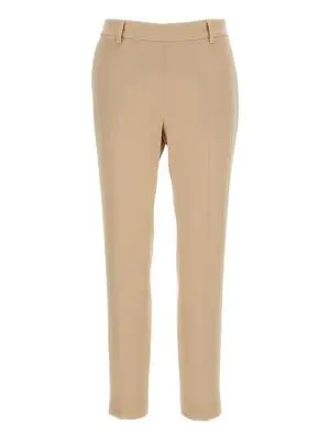 Alberto Biani Cady Straight-leg Pants - Beige
