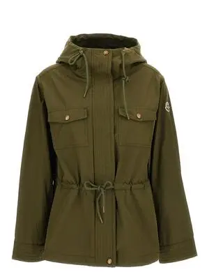 Moncler Moncler Short Cotton Parka Verde