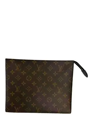LOUIS VUITTON Monogram Canvas Poche Toilette Nm Cosmetic Pouch - Brown