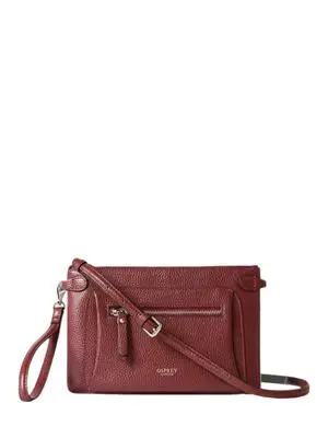 OSPREY Leather Crossbody Bag - Red