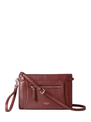 OSPREY Leather Crossbody Bag - Red