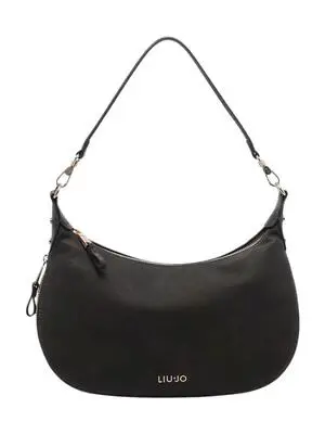 Liu Jo Crocodile-effect Panel Shoulder Bag With Logo Plaque - Brown