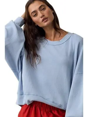 Free People Free People We The Free Skyline Thermal Blue Snowflake