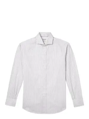 BRUNELLO CUCINELLI Brunello Cucinelli Striped Buttoned Shirt