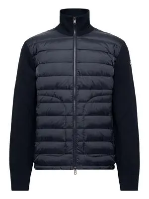 Moncler Moncler Padded Zip-Up Cardigan Navy