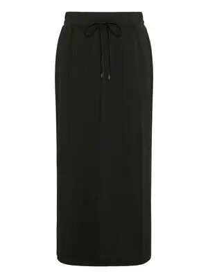 Max Mara Perle Jersey Knitted Midi Skirt - Black