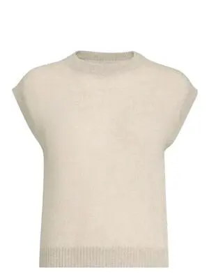 BRUNELLO CUCINELLI Sparkling Mohair And Wool Knit T-shirt With Monili