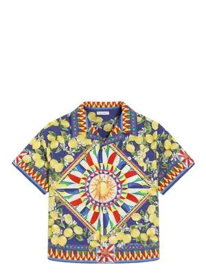 Dolce & Gabbana Carretto Print Short Sleeve Shirt - Multicolor