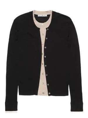 Acne Studios Sheer Buttoned Cardigan - Black