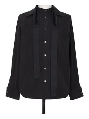 Sacai Tie-detail Shirt - Black