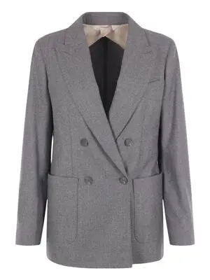 MAX MARA Max Mara Long-Sleeved Tailored Blazer With Patch Pockets