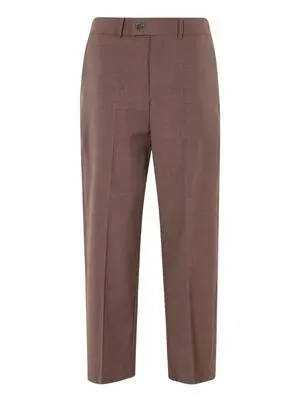 Erika Cavallini Pleated Casual Trousers - Dark Ginseng