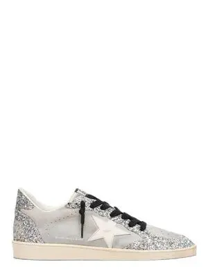 GOLDEN GOOSE Ballstar Glittered Sneakers - White
