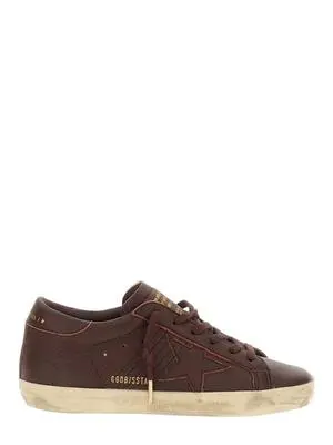 GOLDEN GOOSE Super Star Lace-up Sneakers - Bordeaux