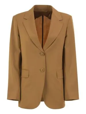 Max Mara Assenzi Single-breasted Jacket - Brown
