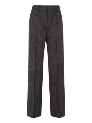 Erika Cavallini Striped Casual Trousers - Regimenatale