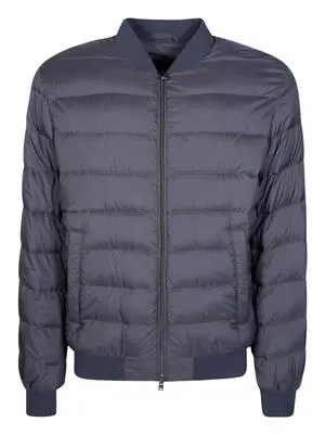 Herno Quilted Padded Bomber Jacket - Gray