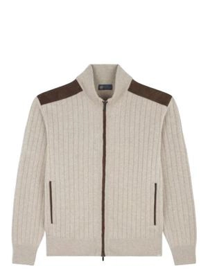 PAUL  SHARK Long-sleeve Zip-up Cardigan - Beige