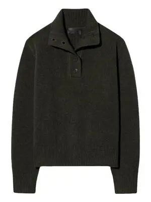NILI LOTAN Long-sleeved Knitted Pullover - Black