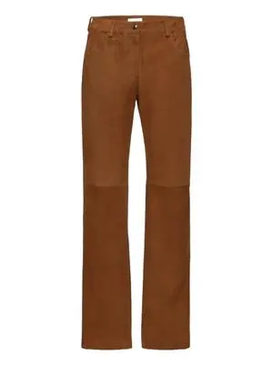 MAGDA BUTRYM Corduroy-effect Leather Trousers