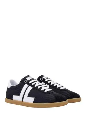 LANVIN Round-toe Lace-up Sneakers - Black