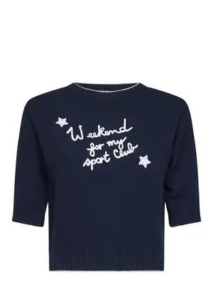 Max Mara Weekend Max Mara Logo Intarsia Knitted Top No