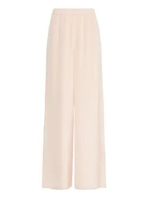 MAX MARA Max Mara Relaxed-Fit Heavy Silk Trousers With Monogram Detail