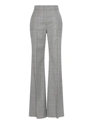 SPORTMAX Sportmax Anfora Checked High-Rise Tailored Pants