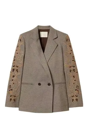 TWINSET Double-breasted Long-sleeve Blazer - Gray