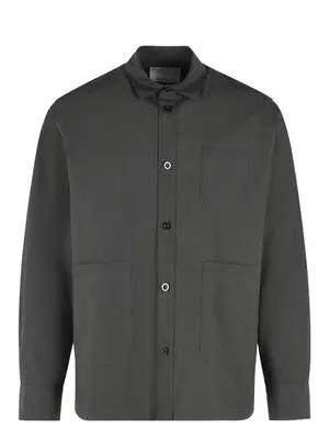 Sacai Long Sleeve Buttoned Shirt - Green